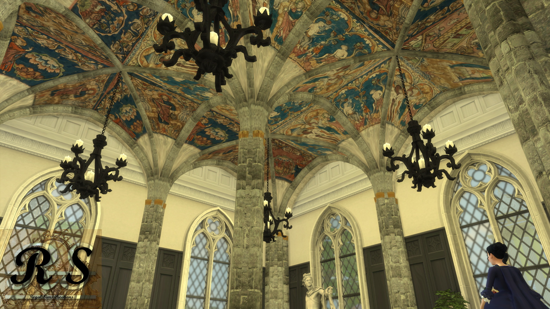 Gothic Arched Pillar Set at Regal Sims » Sims 4 Updates