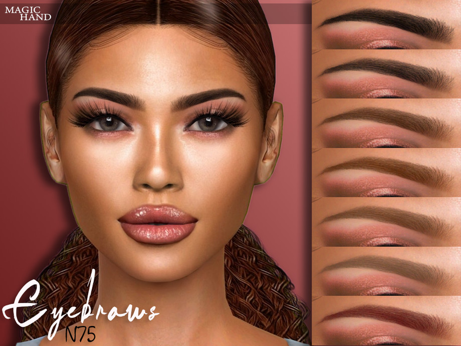 Eyebrows N75 by MagicHand at TSR » Sims 4 Updates