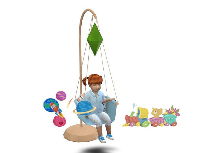 Functional Toddler Swing Chair by PandaSamaCC at TSR » Sims 4 Updates