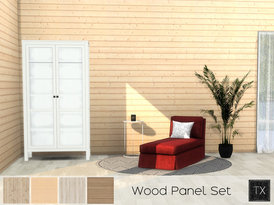 Wood Panel set by theeaax at TSR » Sims 4 Updates