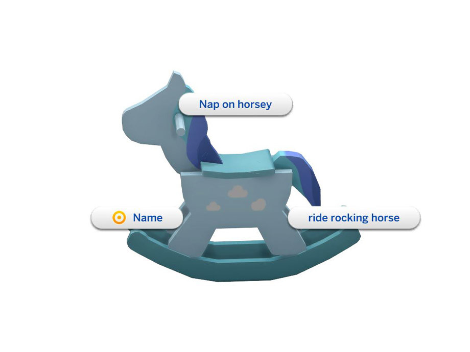Functional Rocking horse by PandaSamaCC at TSR » Sims 4 Updates