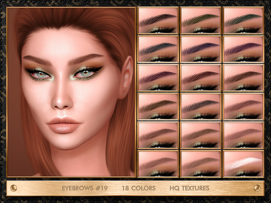 EYEBROWS #19 by JUL_HAOS at TSR » Sims 4 Updates