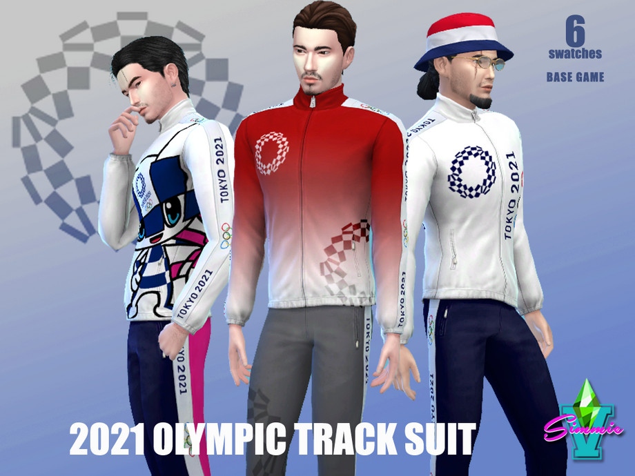 2021 Olympic Track Suit by SimmieV at TSR » Sims 4 Updates