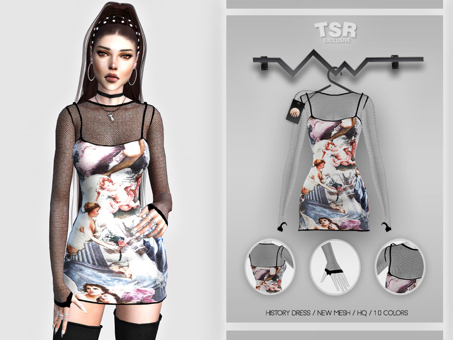 History Dress BD453 by busra-tr at TSR » Sims 4 Updates