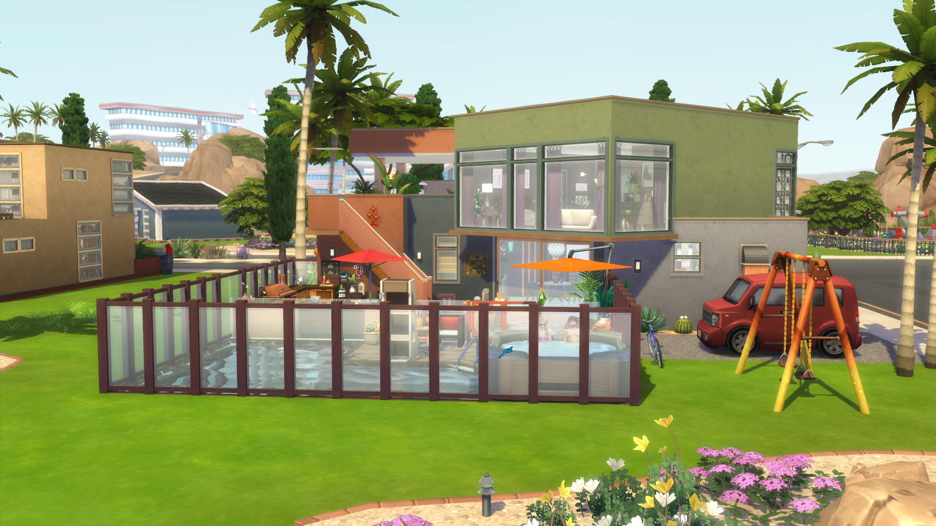 Desert Cascade Luxury Modern by Brand at Mod The Sims 4 » Sims 4 Updates