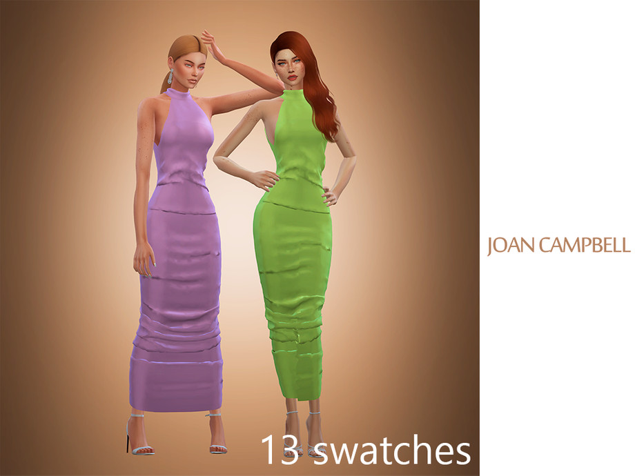 Supreme Dress by Joan Campbell Beauty at TSR » Sims 4 Updates