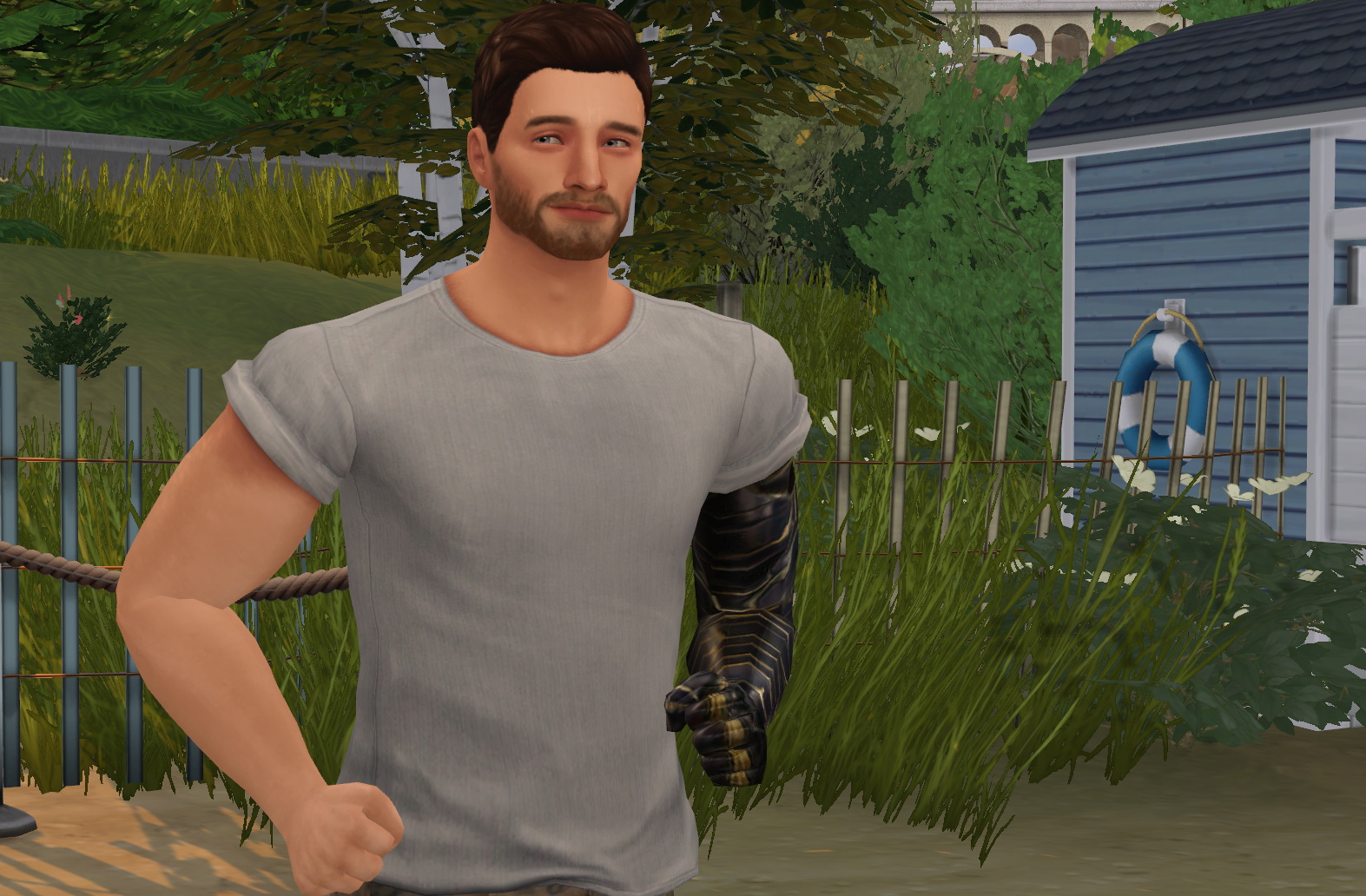 Bucky Barnes metal arm tattoo by winter-soldier at Mod The Sims 4 ...