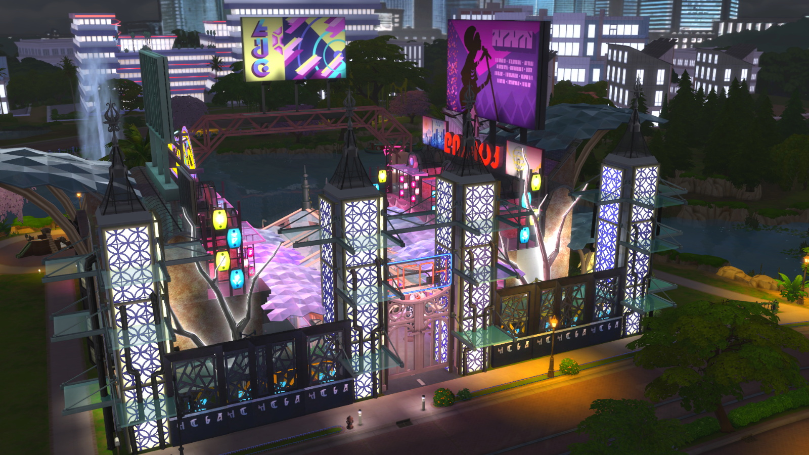 Cyberpunk Inspired build by bradybrad7 at Mod The Sims 4 » Sims 4 Updates
