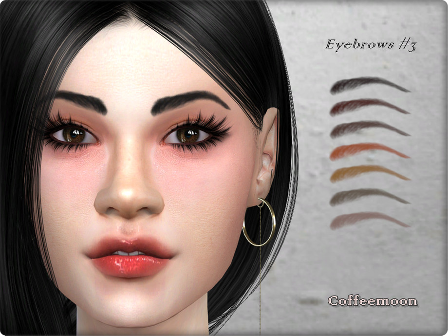 Eyebrows #3 by Coffeemoon at TSR » Sims 4 Updates