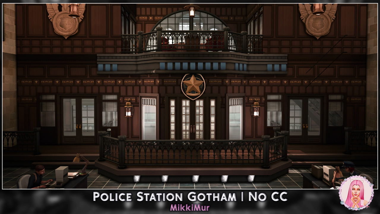 Police Station Gotham at MikkiMur » Sims 4 Updates