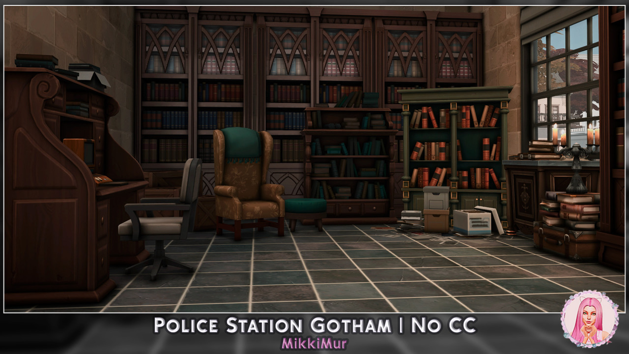 Police Station Gotham at MikkiMur » Sims 4 Updates
