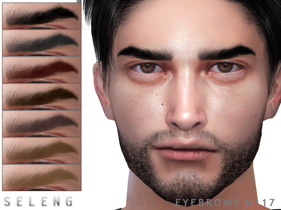 Eyebrows N117 by Seleng at TSR » Sims 4 Updates