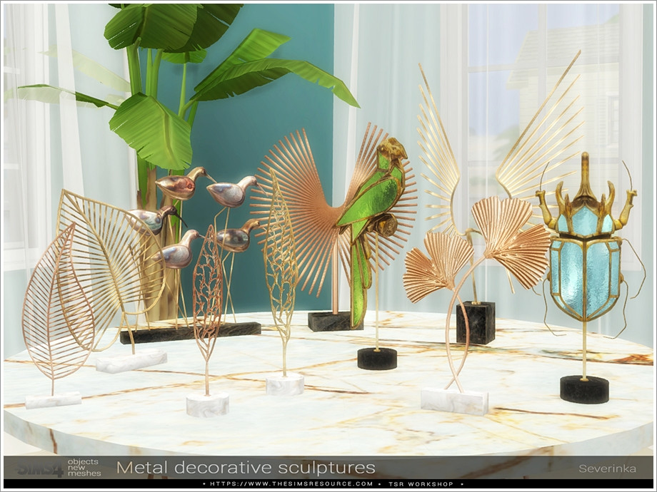 Metal Decorative sculptures by Severinka at TSR » Sims 4 Updates