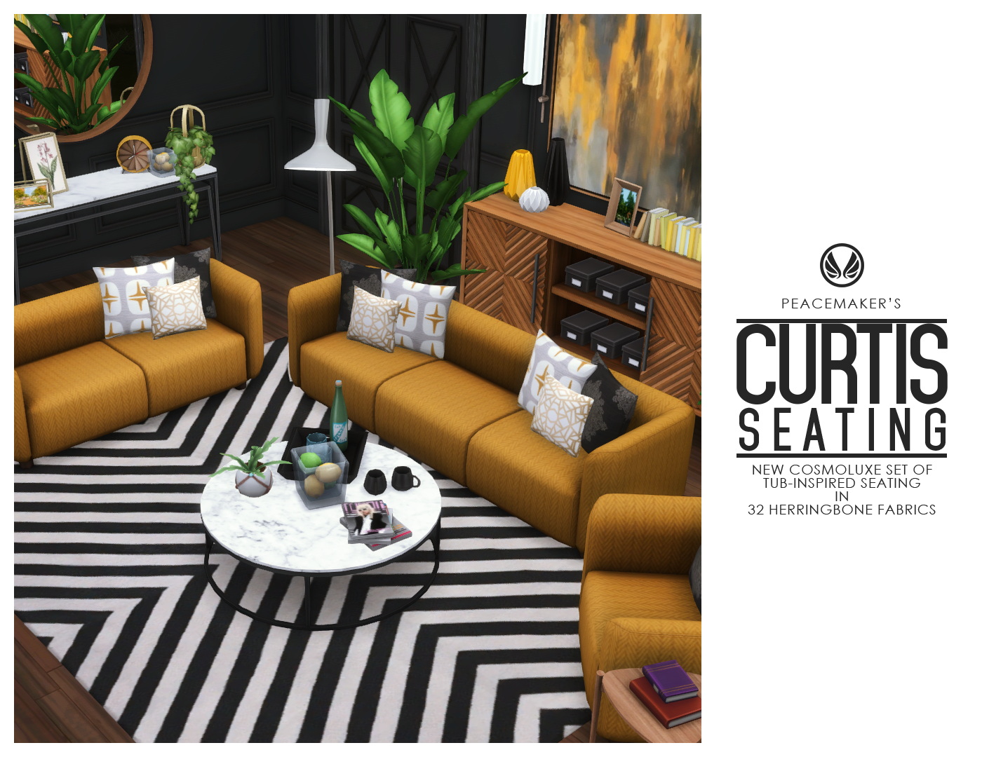Curtis Seating at Simsational Designs » Sims 4 Updates