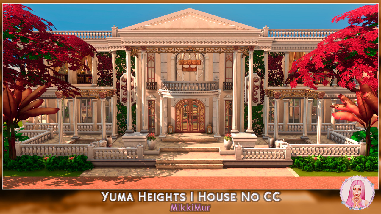 Yuma Heights House in the ancient roman style at MikkiMur » Sims 4 Updates