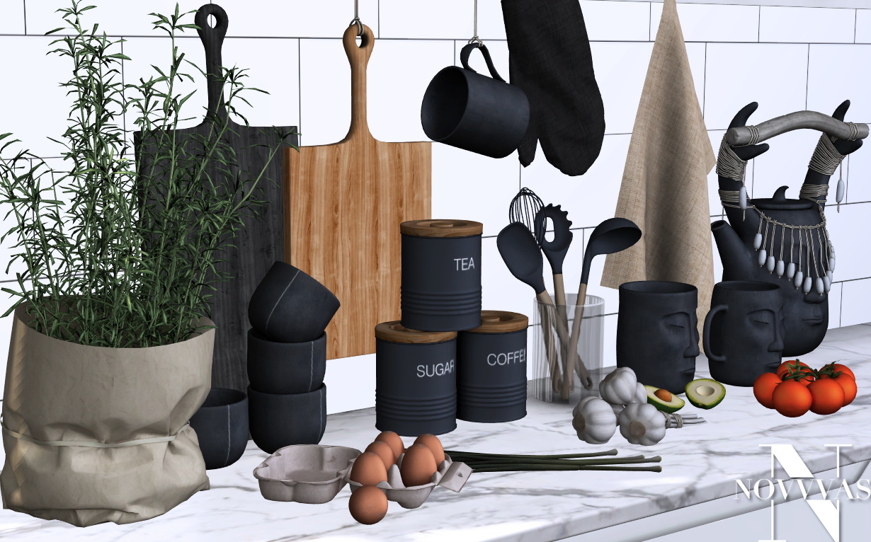 CLARO KITCHEN DECO at Novvvas » Sims 4 Updates