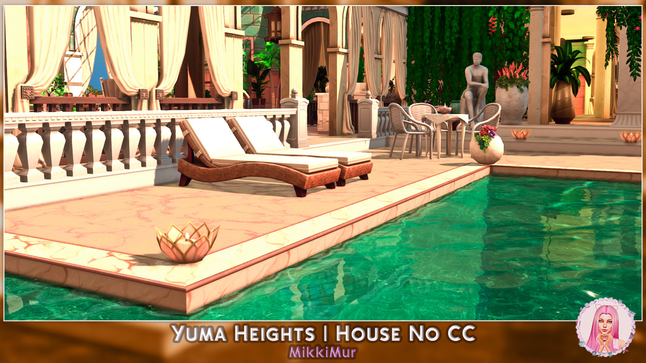 Yuma Heights House in the ancient roman style at MikkiMur » Sims 4 Updates