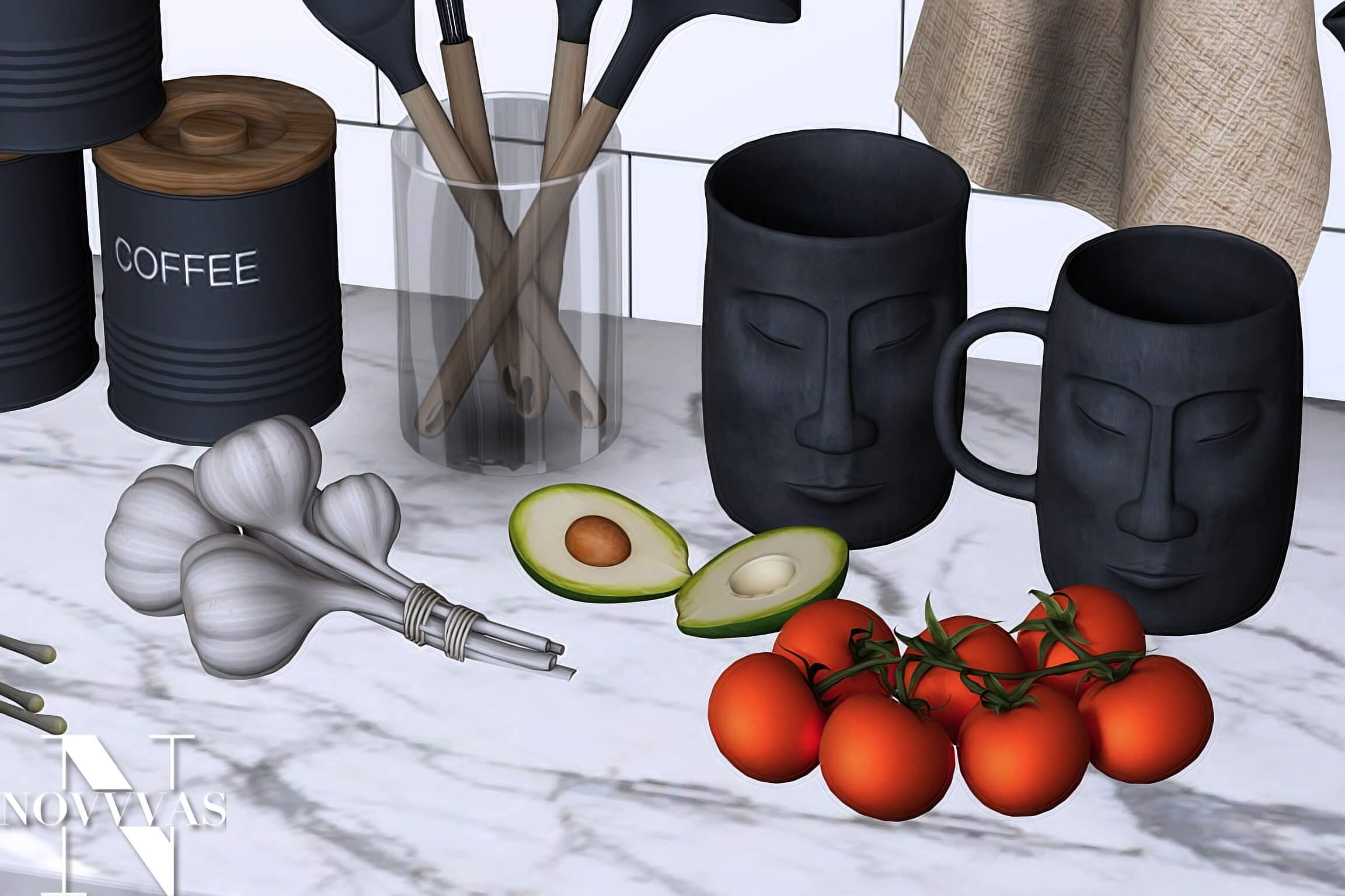 CLARO KITCHEN DECO at Novvvas » Sims 4 Updates