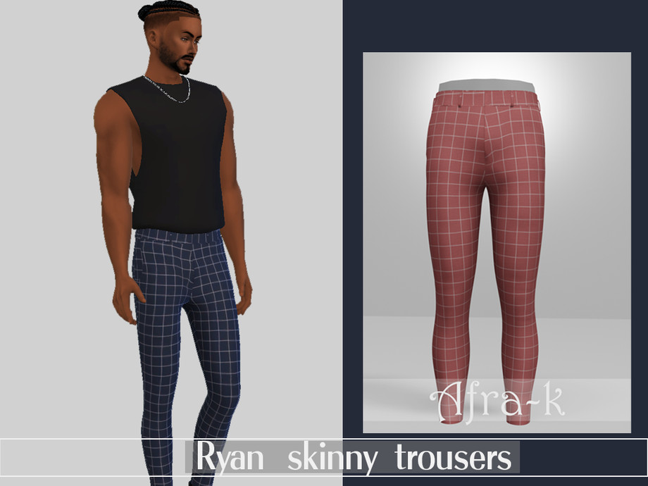 Ryan skinny trousers by akaysims at TSR » Sims 4 Updates