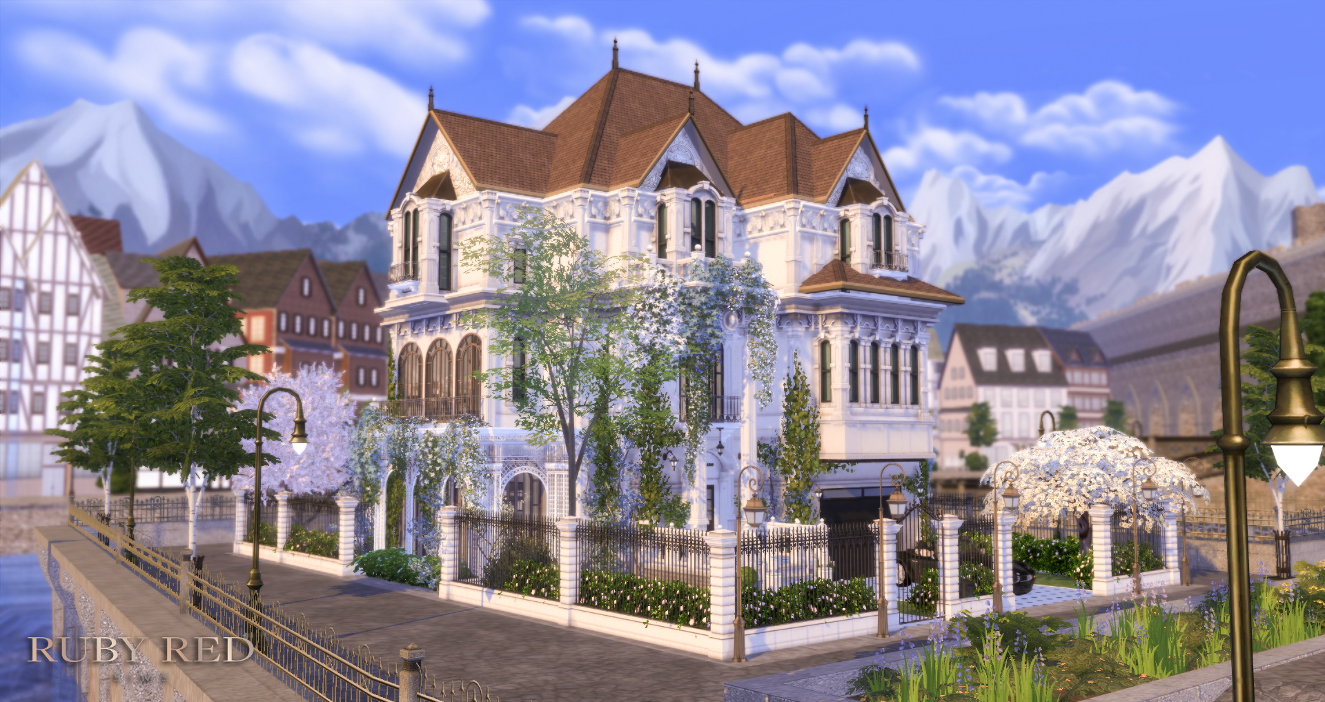 May Traditional Townhouse at Ruby Red » Sims 4 Updates