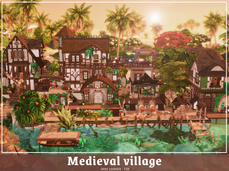 Medieval Village by Mini Simmer at TSR » Sims 4 Updates