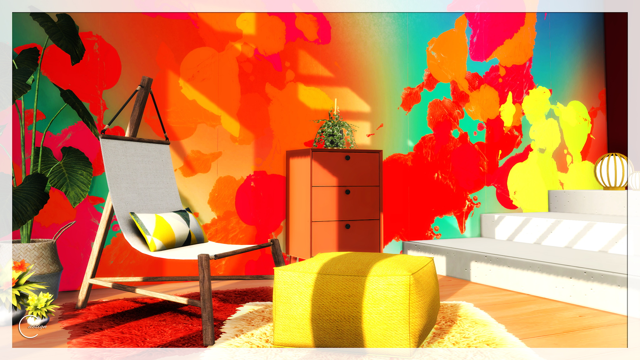 Abstract Murals at Cross Design » Sims 4 Updates