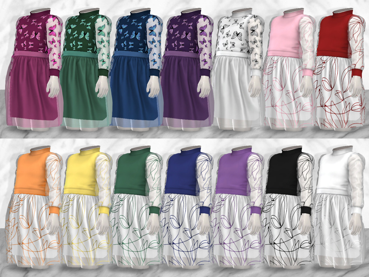 Annasophia Transparent Dress (#17) at TØMMERAAS » Sims 4 Updates