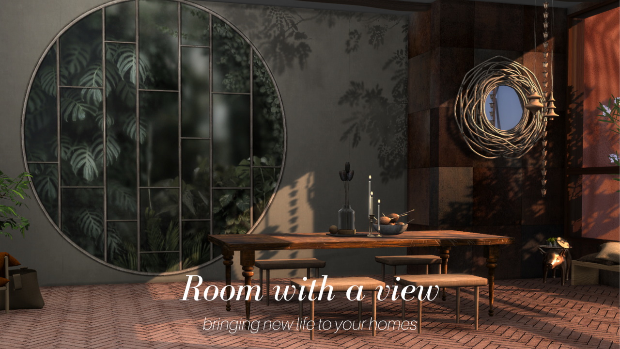 Room with a view - Wall murals at Tilly Tiger » Sims 4 Updates