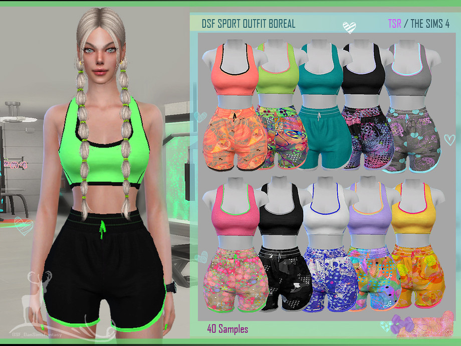 DSF SPORT OUTFIT BOREAL by DanSimsFantasy at TSR » Sims 4 Updates