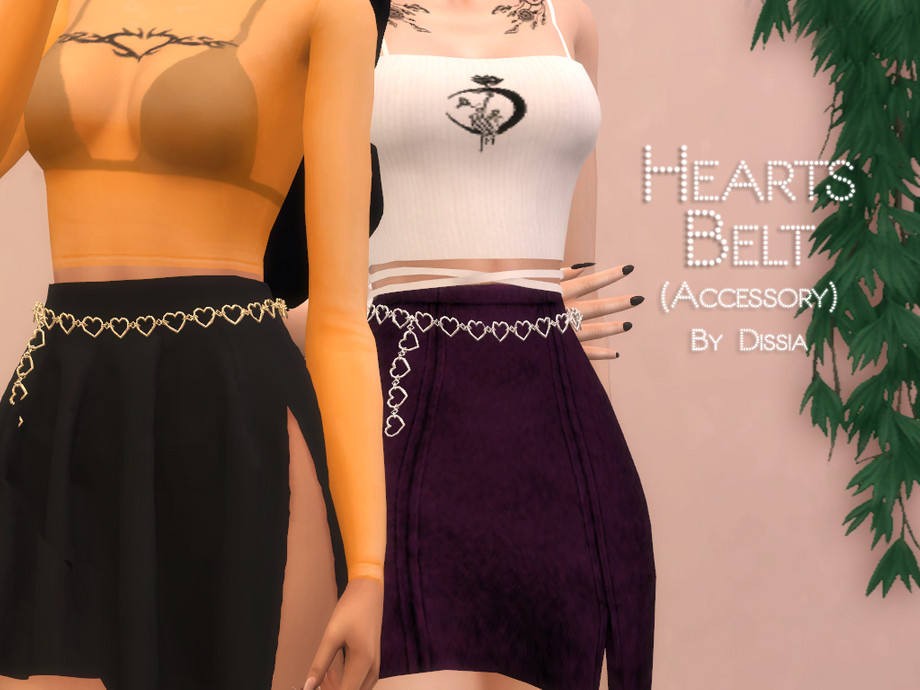 Hearts Belt (Acc) by Dissia at TSR » Sims 4 Updates