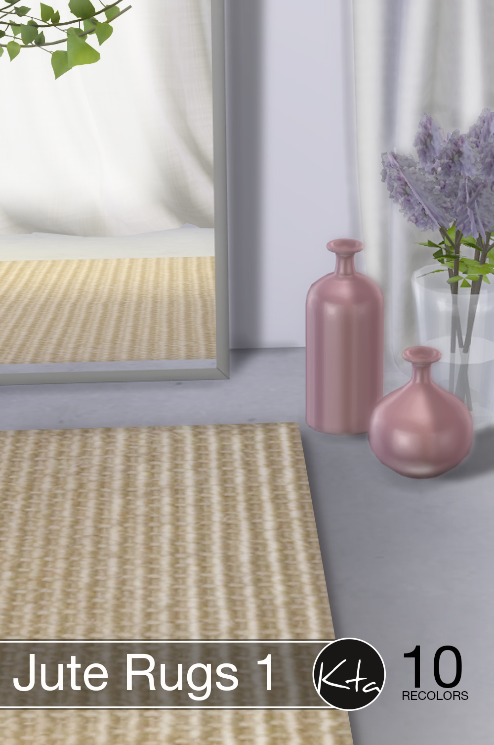 Jute Rugs 1 at Ktasims » Sims 4 Updates