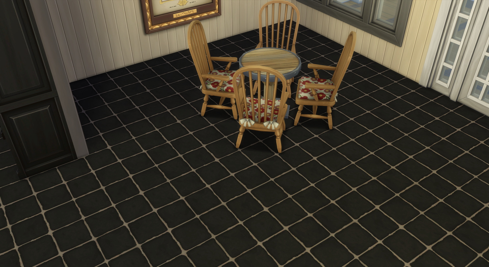 Solid Color Stone Tile Flooring by Wykkyd at Mod The Sims 4 » Sims 4 ...