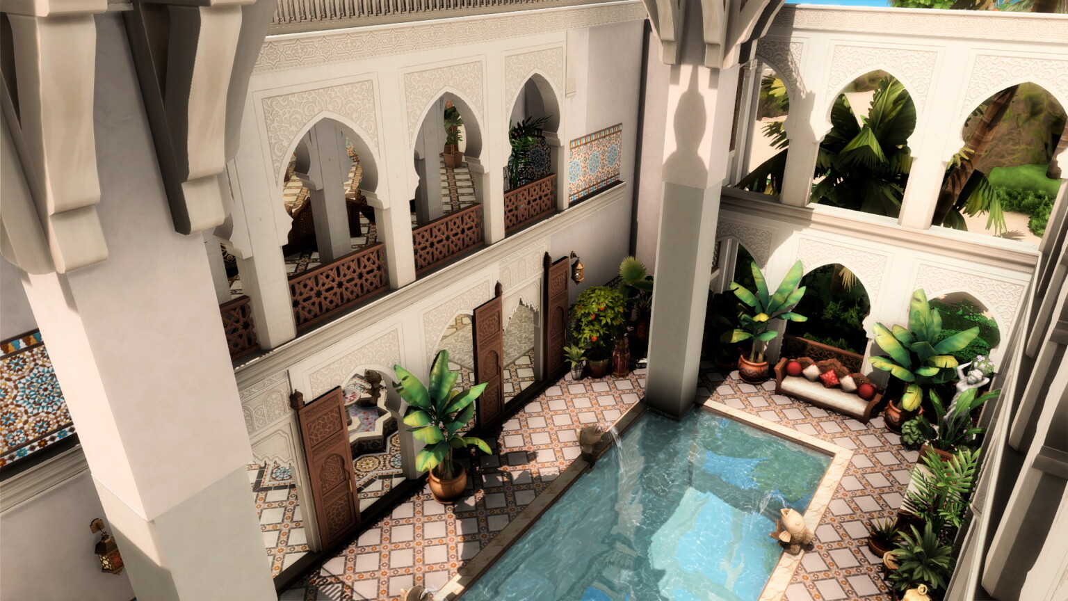 Moroccan Palace by plumbobkingdom at Mod The Sims 4 » Sims 4 Updates