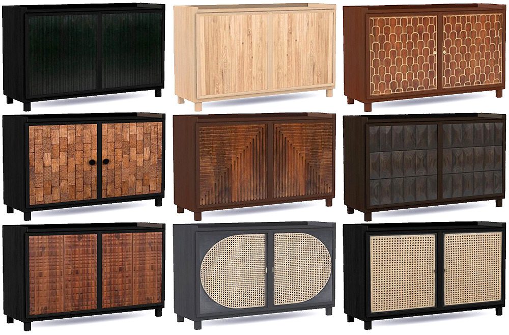 Recolors of Nikadema’s Ibiza El Salon Sideboard at Riekus13 » Sims 4 ...
