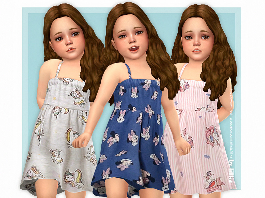Liah Dress by lillka at TSR » Sims 4 Updates