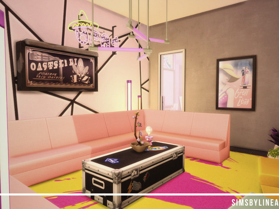 Cyberpunk Penthouse by SIMSBYLINEA at TSR » Sims 4 Updates