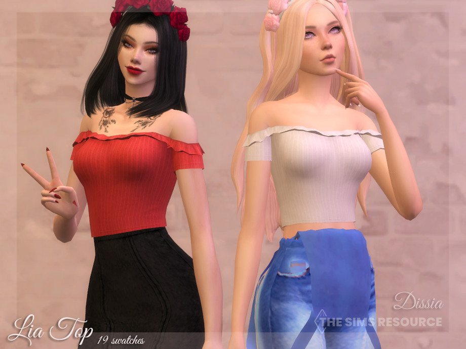 Lia Top by Dissia at TSR » Sims 4 Updates