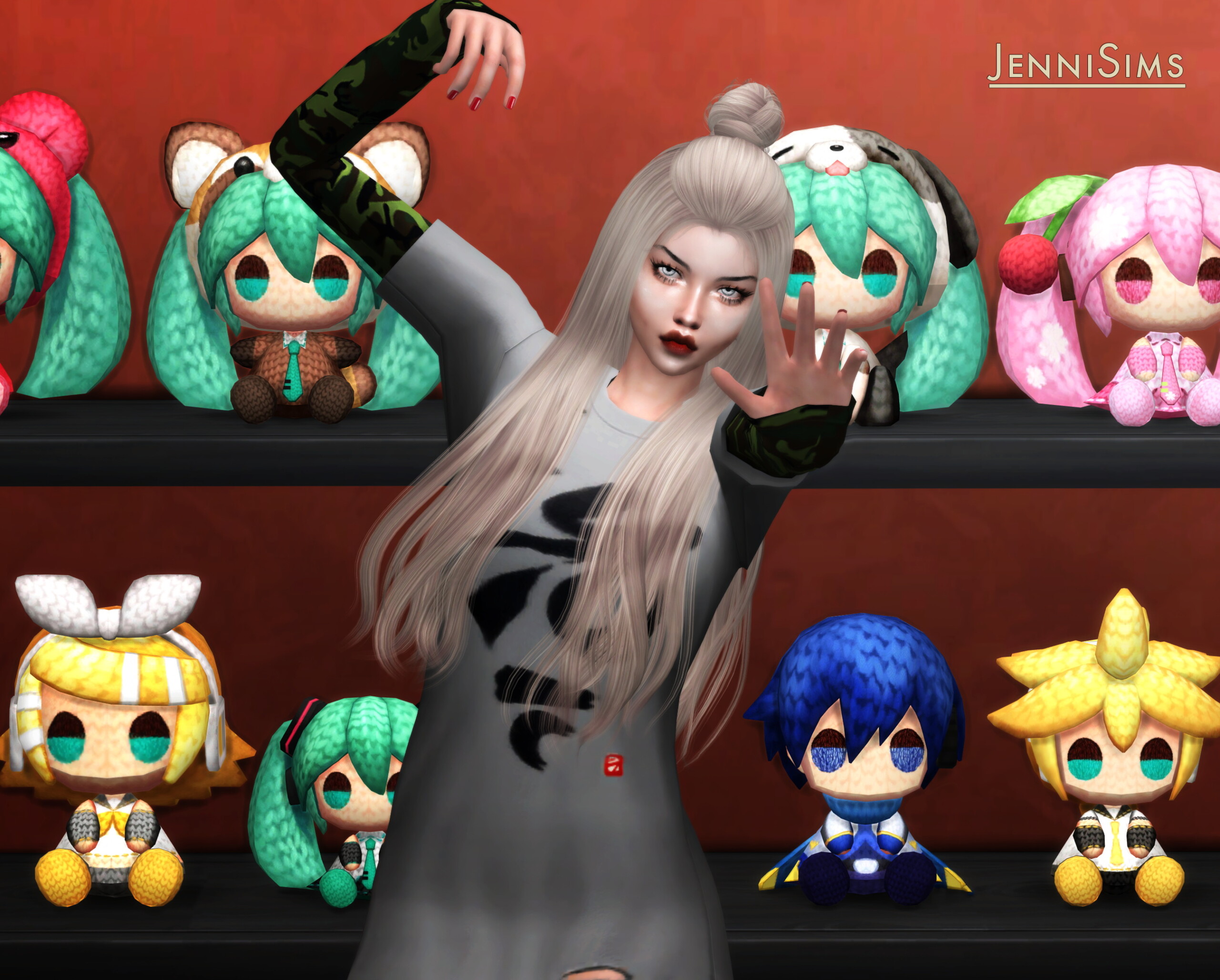Hatsune miku DECORATIVE (9 ITEMS) at Jenni Sims » Sims 4 Updates