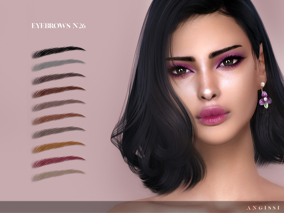 Eyebrows n26 by ANGISSI at TSR » Sims 4 Updates