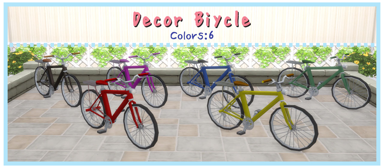 Bicycle A Sets at A-luckyday » Sims 4 Updates