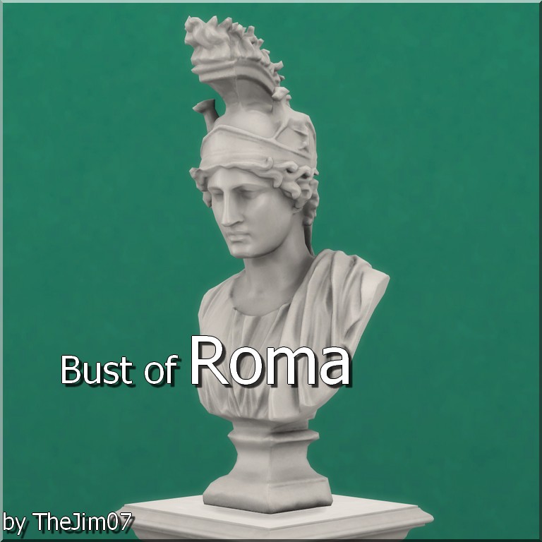 Bust of Roma by TheJim07 at Mod The Sims 4 » Sims 4 Updates