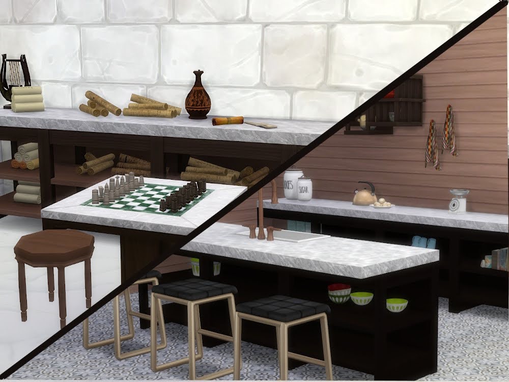Parmenidh Library set at KyriaT’s Sims 4 World » Sims 4 Updates