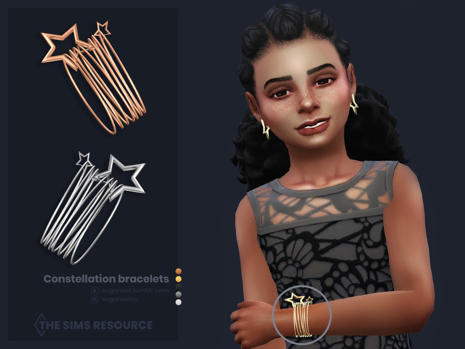 Constellation bracelets Kids version by sugar owl at TSR » Sims 4 Updates