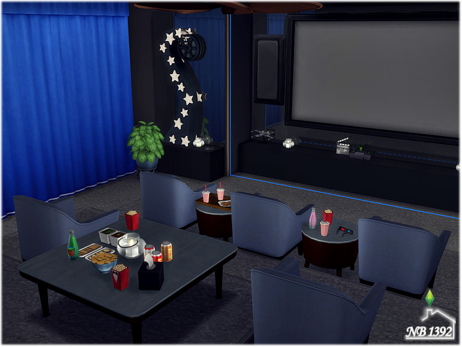The Perfect Night Home Cinema by nobody1392 at TSR » Sims 4 Updates