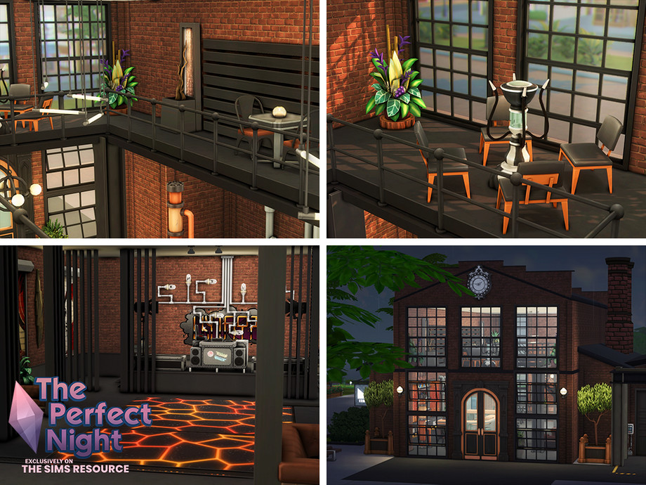 The Perfect Night Industrial Nightclub by xogerardine at TSR » Sims 4 ...