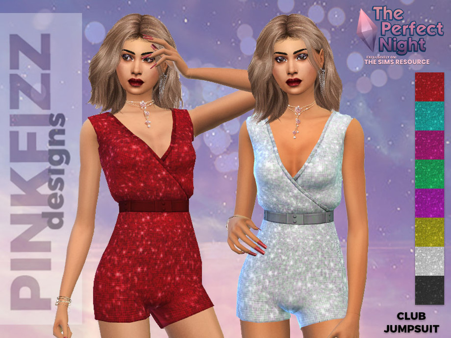 Club Jumpsuit by Pinkfizzzzz at TSR » Sims 4 Updates