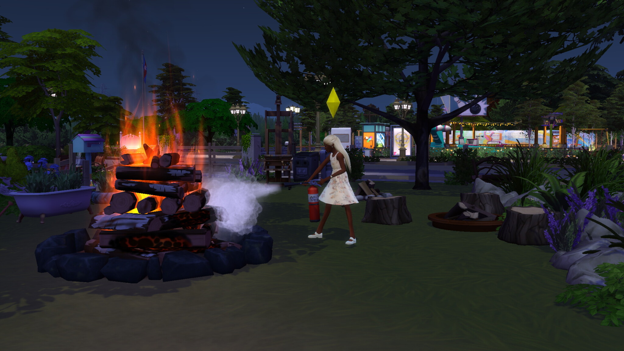 Children can light campfire and bonfire and also fire dance at Mod The ...