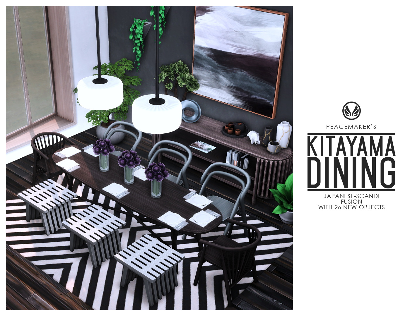 Kitayama Dining Japanese-Scandi Fusion at Simsational Designs » Sims 4 ...