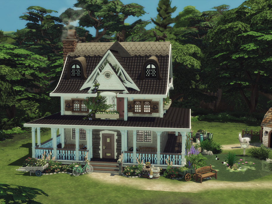 Cottagecore farm by GenkaiHaretsu at TSR » Sims 4 Updates