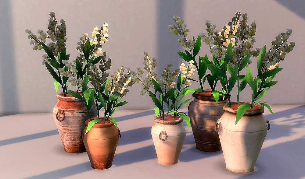 Maxis Pottery retextures / recolors at Riekus13 » Sims 4 Updates